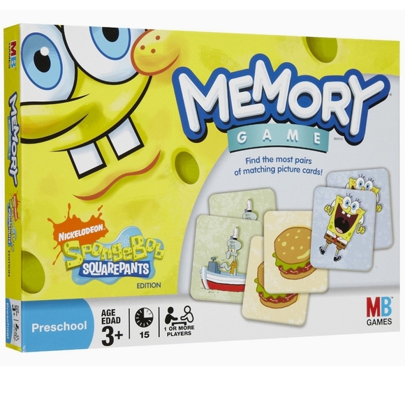 Hasbro | Toys | Spongebob Squarepants Memory Game | Poshmark